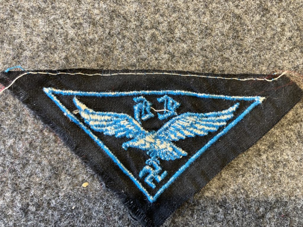 Original German WWII Luftwaffe Flak Helferein Cloth Patch | Military ...
